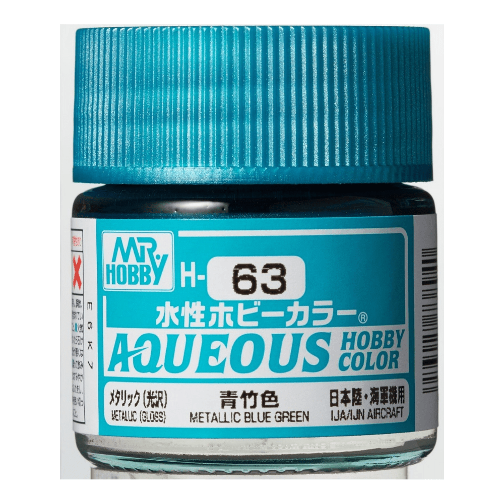 Mr. Color Aqueous H63 (Metallic Blue Green) 10ml – Midwest Hobby and Craft