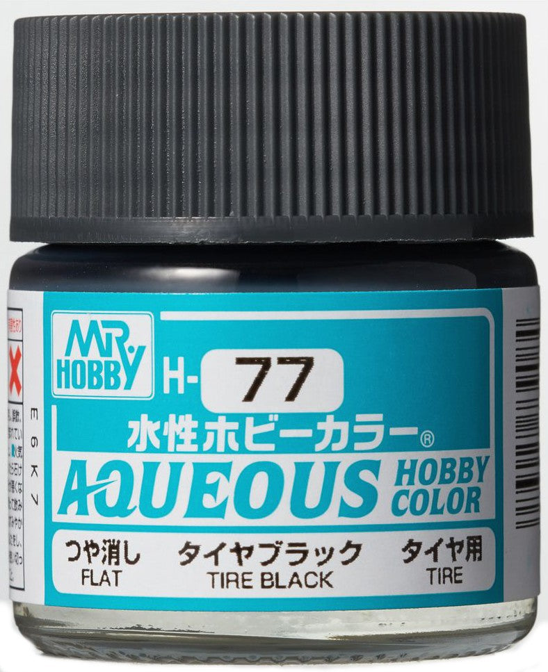Mr. Color Aqueous H77 (Flat Tire Black) 10ml – Midwest Hobby and Craft