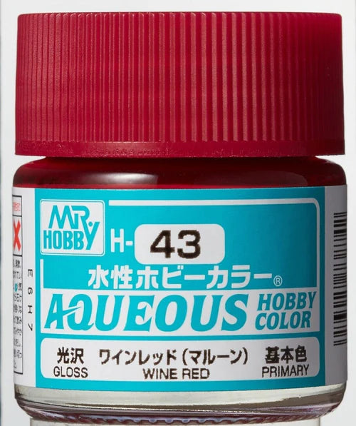 Mr. Color Aqueous H43 (Gloss Wine Red) 10ml – Midwest Hobby and Craft